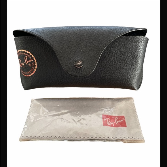 Ray-Ban | Accessories | Rayban Black Sunglasses Case And Cleaning Cloth ...